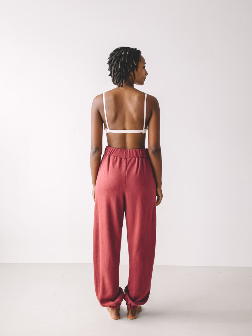 Organic Cotton Hemp Sweatpants Rose – ALIYA WANEK