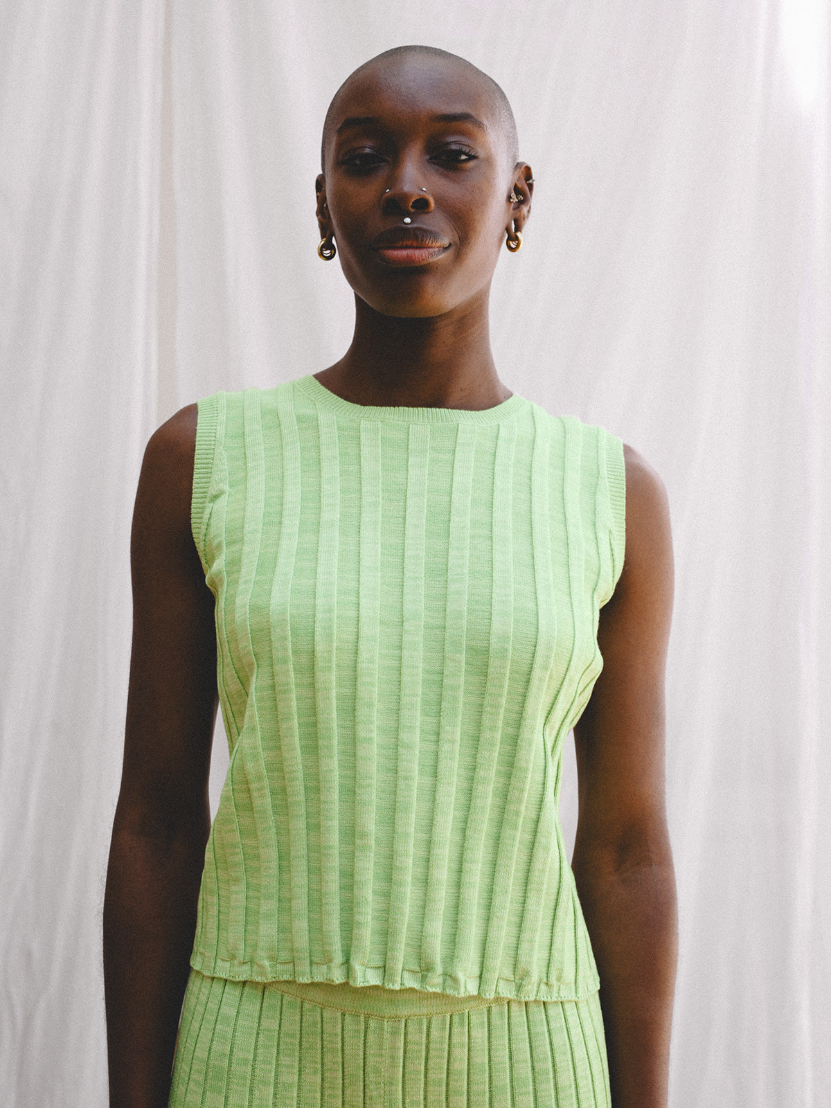 Apple Green Rib Knit Tank – ALIYA WANEK